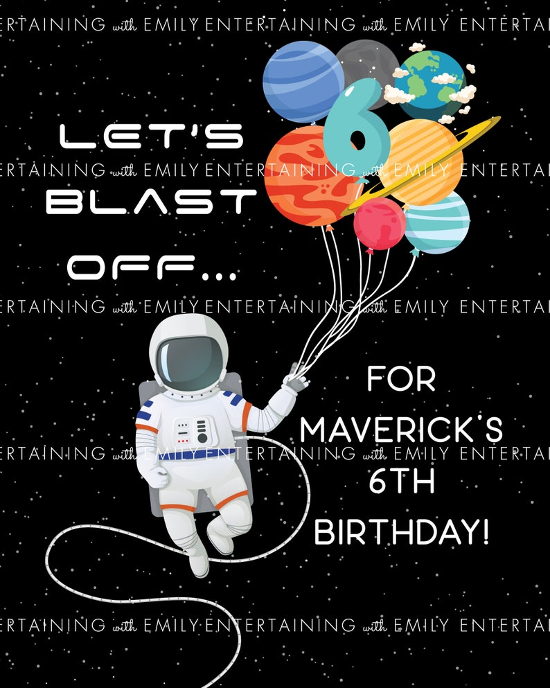 Welcome Sign Let's Blast Off 16x20 Digital - Etsy