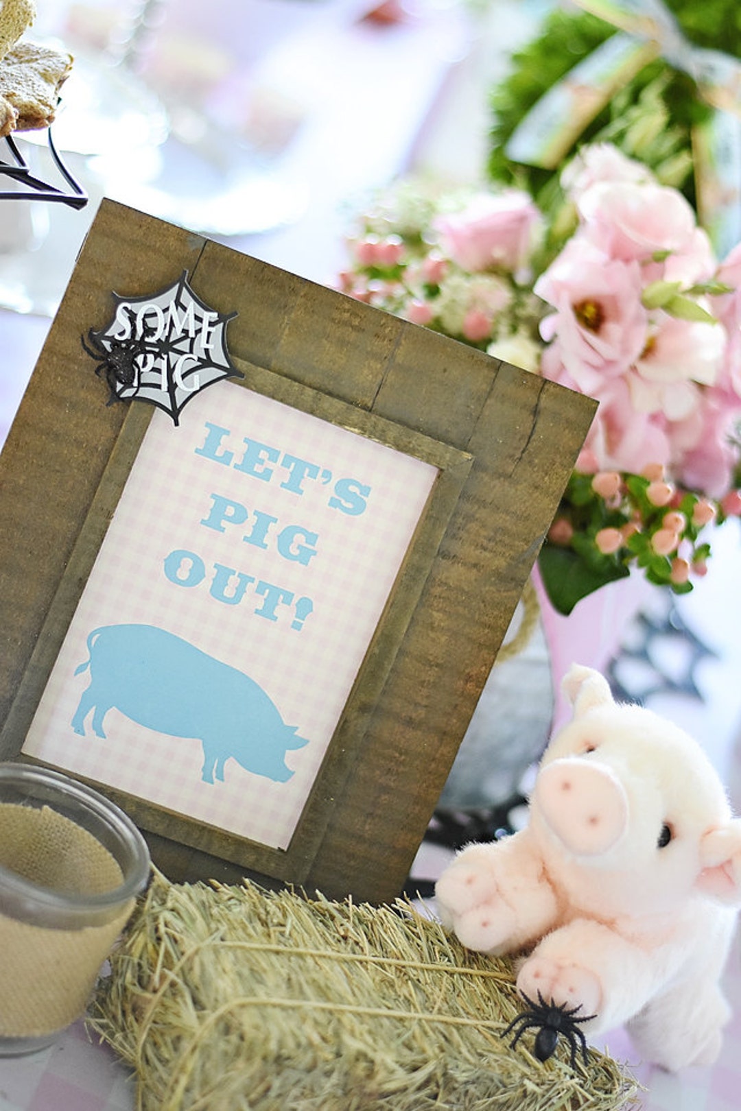 Let's Pig Out 5"x 7" Buffet or Dessert Table Sign INSTANT DOWNLOAD ...