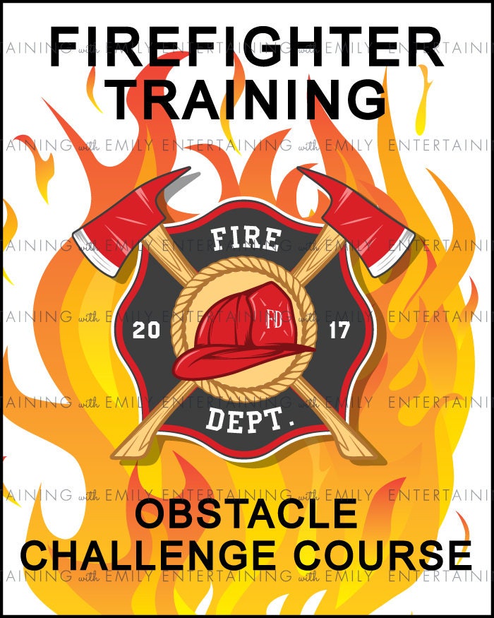 Firefighter Training Obstacle Challenge Course 8x10 PDF - Etsy