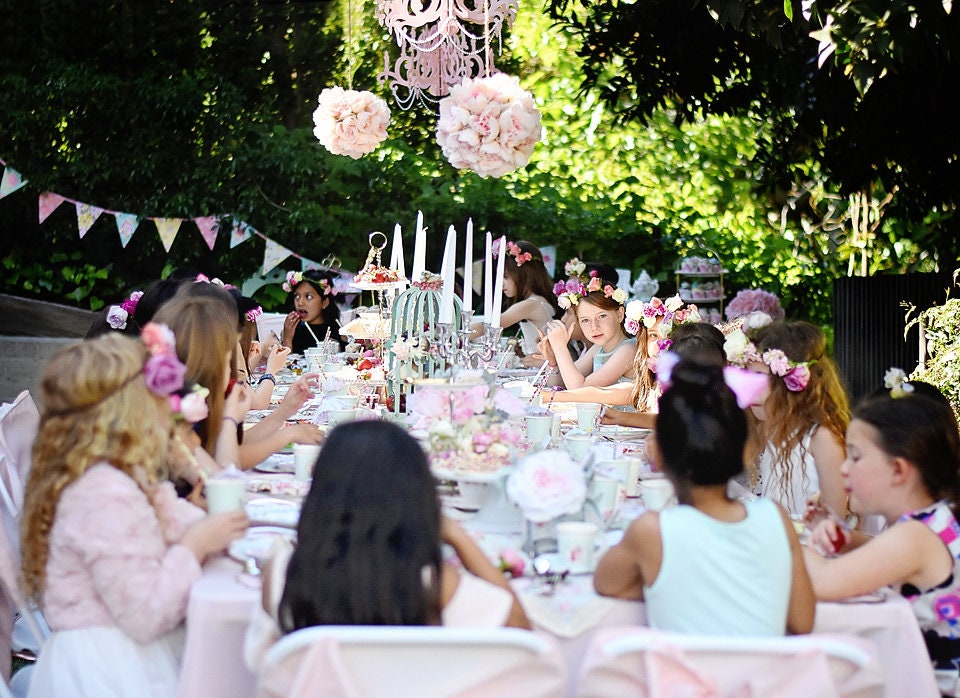 Tea Party Par-tea Liberty Print Floral Food Menu 8x10 CUSTOM | Etsy