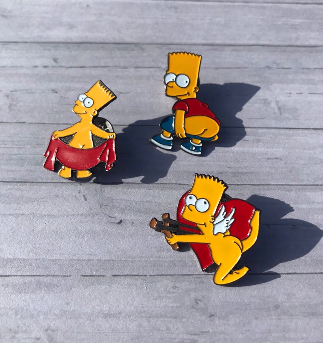 Pins Bart Simpsons Instant Collection Cupid, Showing His Butt, Naked Behind the Towel, Cartoon ...