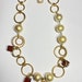 Vintage Carven Gold Chain Necklace and Large Pearls Designer Modernist ...