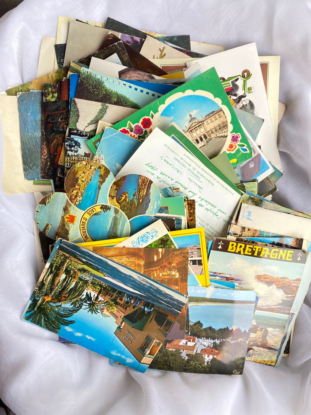 Huge Lot of Postcards 1950s 1990s France Europe Travel Collage ...