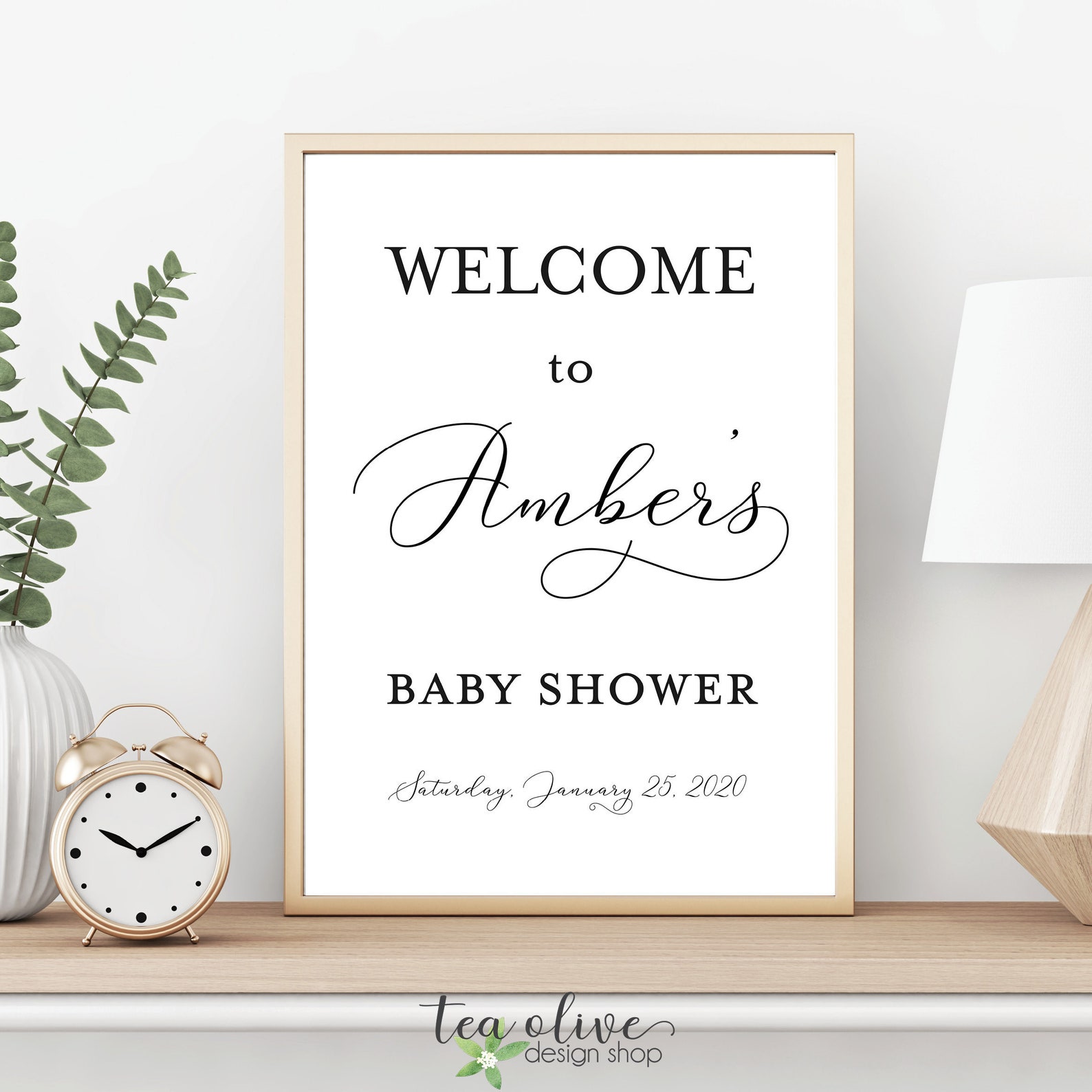 Baby Shower Welcome Sign / Gender Neutral Welcome Poster for - Etsy