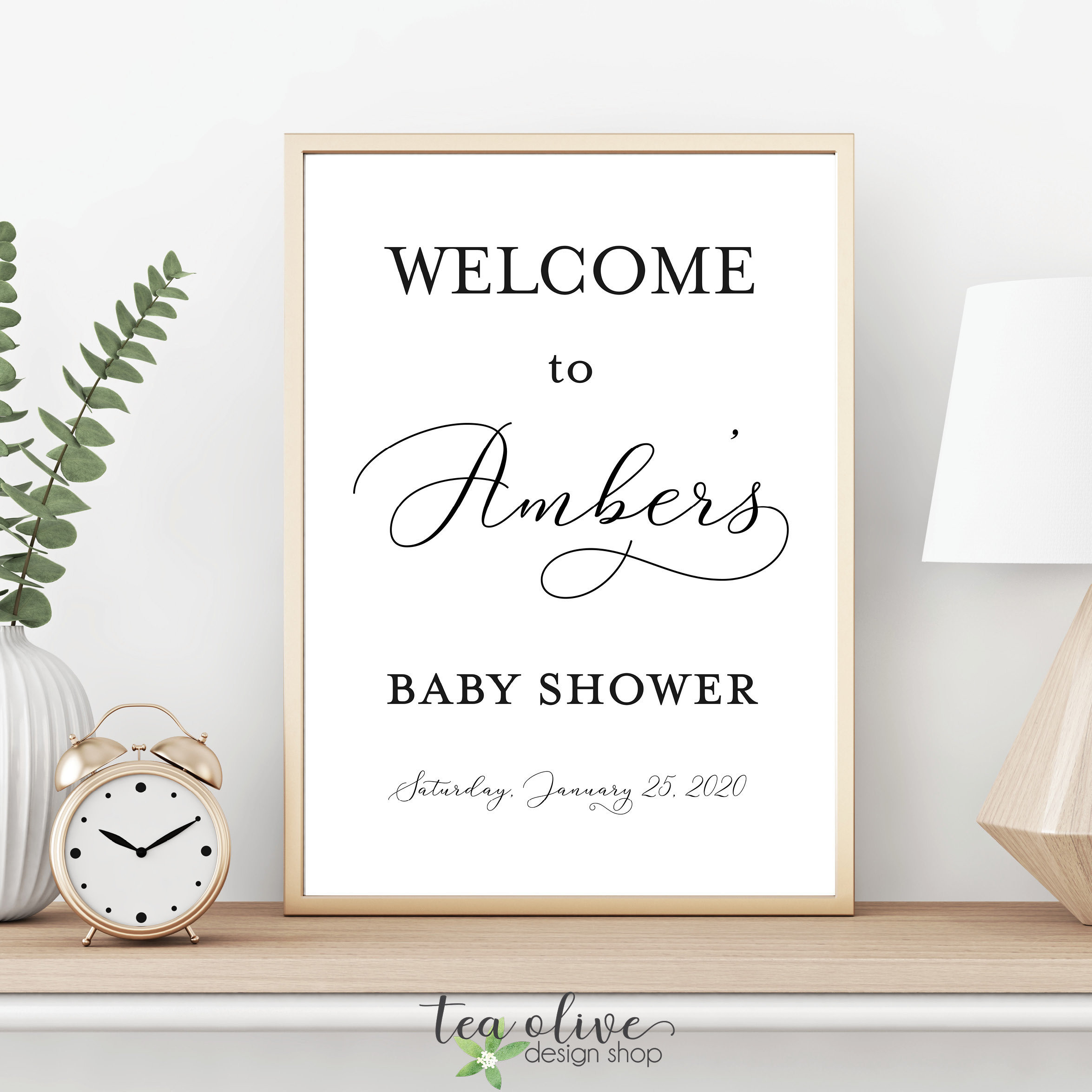 Baby Shower Welcome Sign / Gender Neutral Welcome Poster for - Etsy