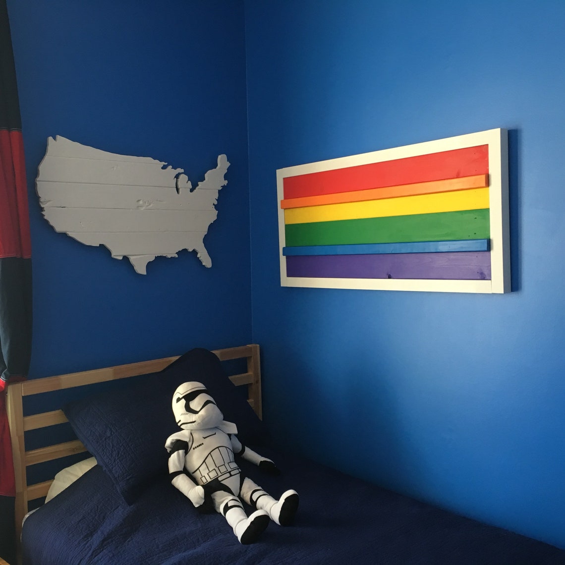 Large Wood Rainbow, Rainbow Wall Art, Rainbow Art, Kids Room, Nursery ...