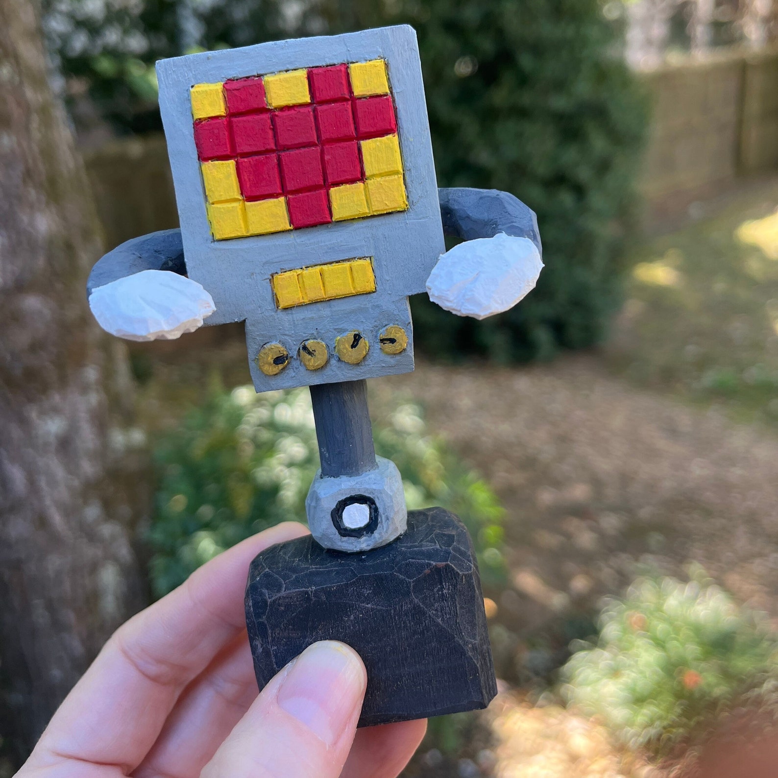 Mettaton Robot Sculpture Handmade Wood Carving Undertale - Etsy