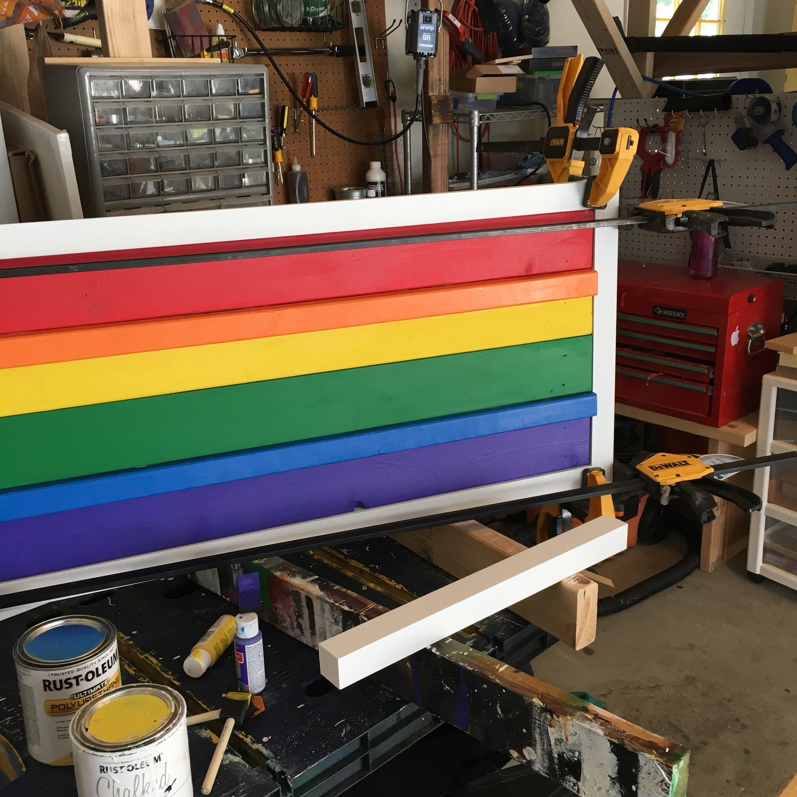 Large Wood Rainbow Rainbow Wall Art Rainbow Art Kids Room | Etsy