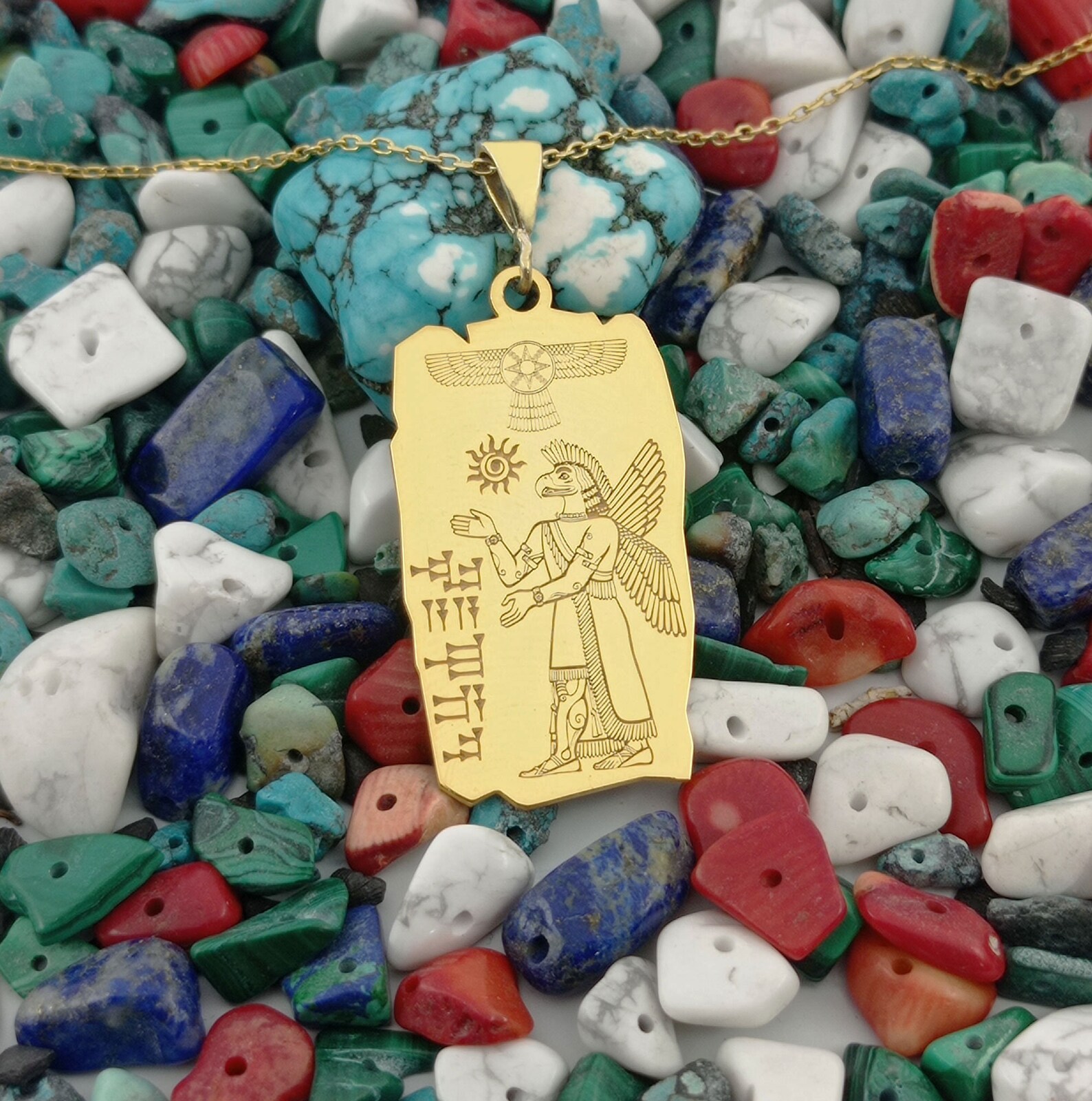 Sumerian Cuneiform Name Necklace, Anunnaki Pendant, Ancient Sumerian ...