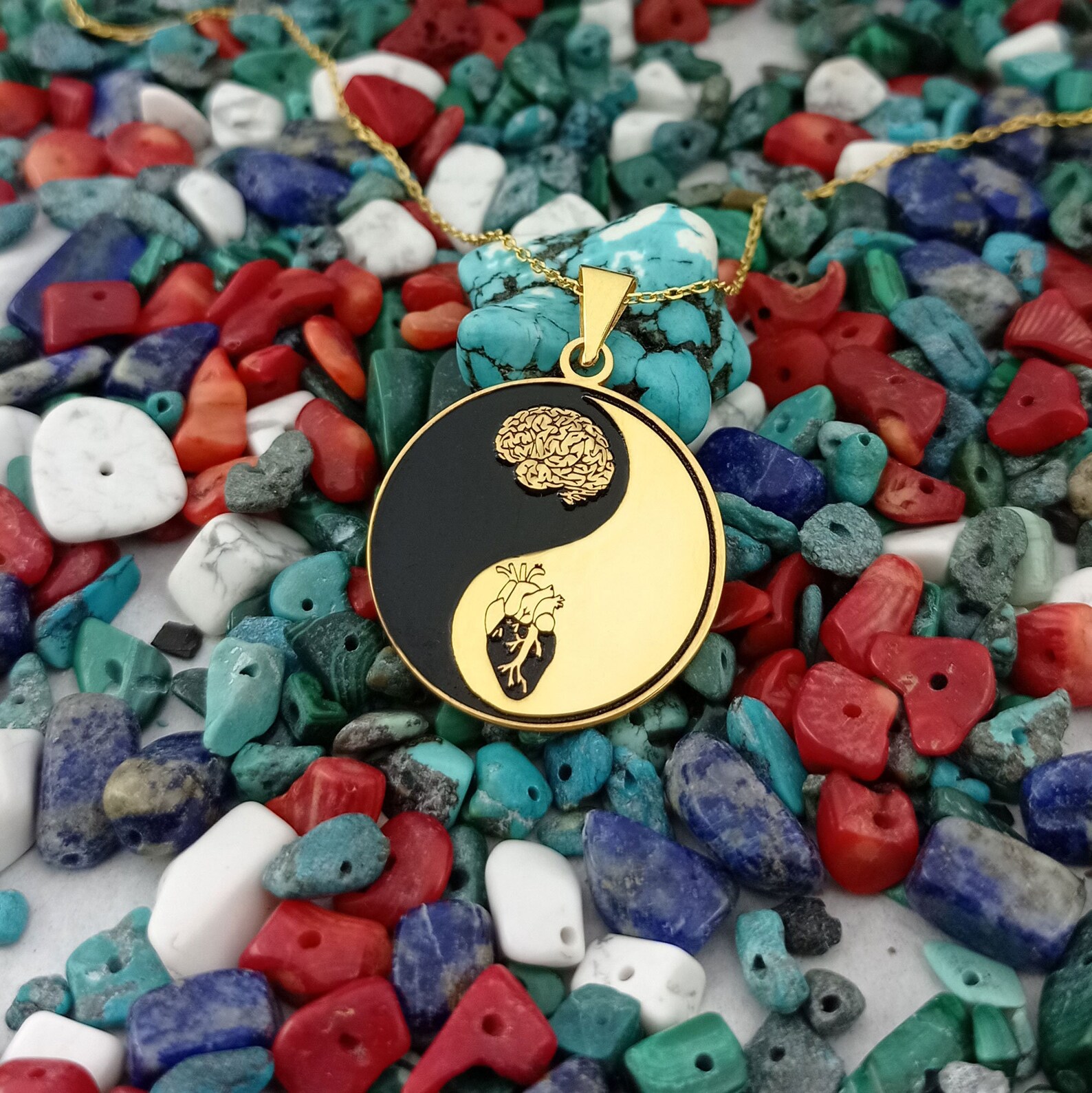 Yin Yang Necklace Yin Yang Jewelry Custom Made Personalized | Etsy