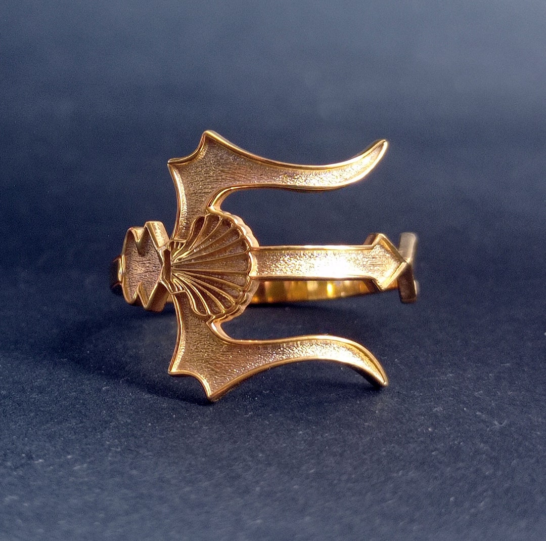 Personalized Poseidon Ring, Mythological Jewelry, 925 Sterling Silver ...