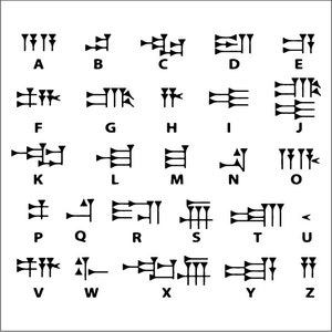 Sumerian Cuneiform Name Necklace, Anunnaki Pendant, Ancient Sumerian ...