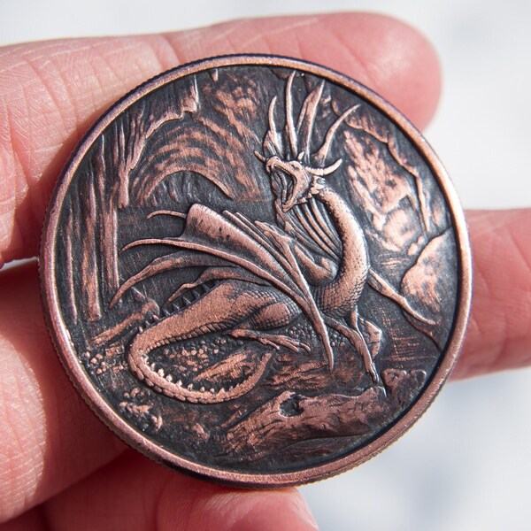 Challenge Coin Dragon - Etsy