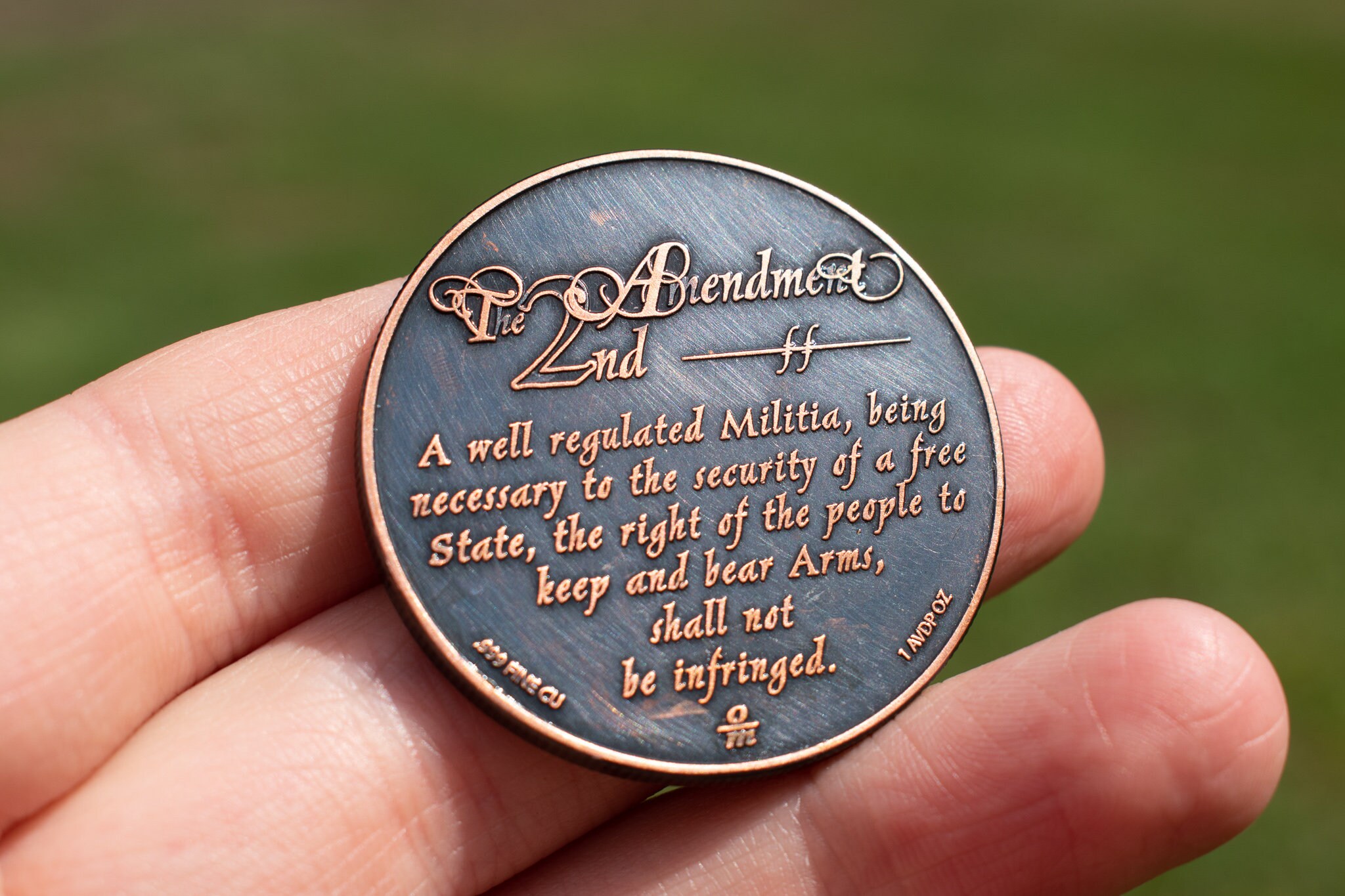 Second Amendment Challenge Coin Every Day Carry EDC Copper | Etsy