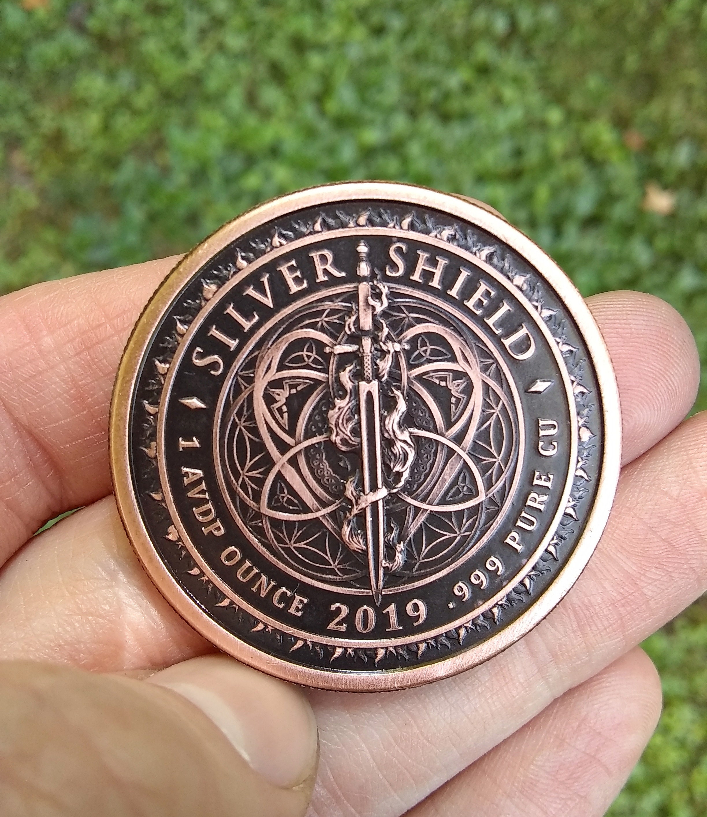 Challenge Coin EDC Worry Coin Justice Copper Antique Patina | Etsy