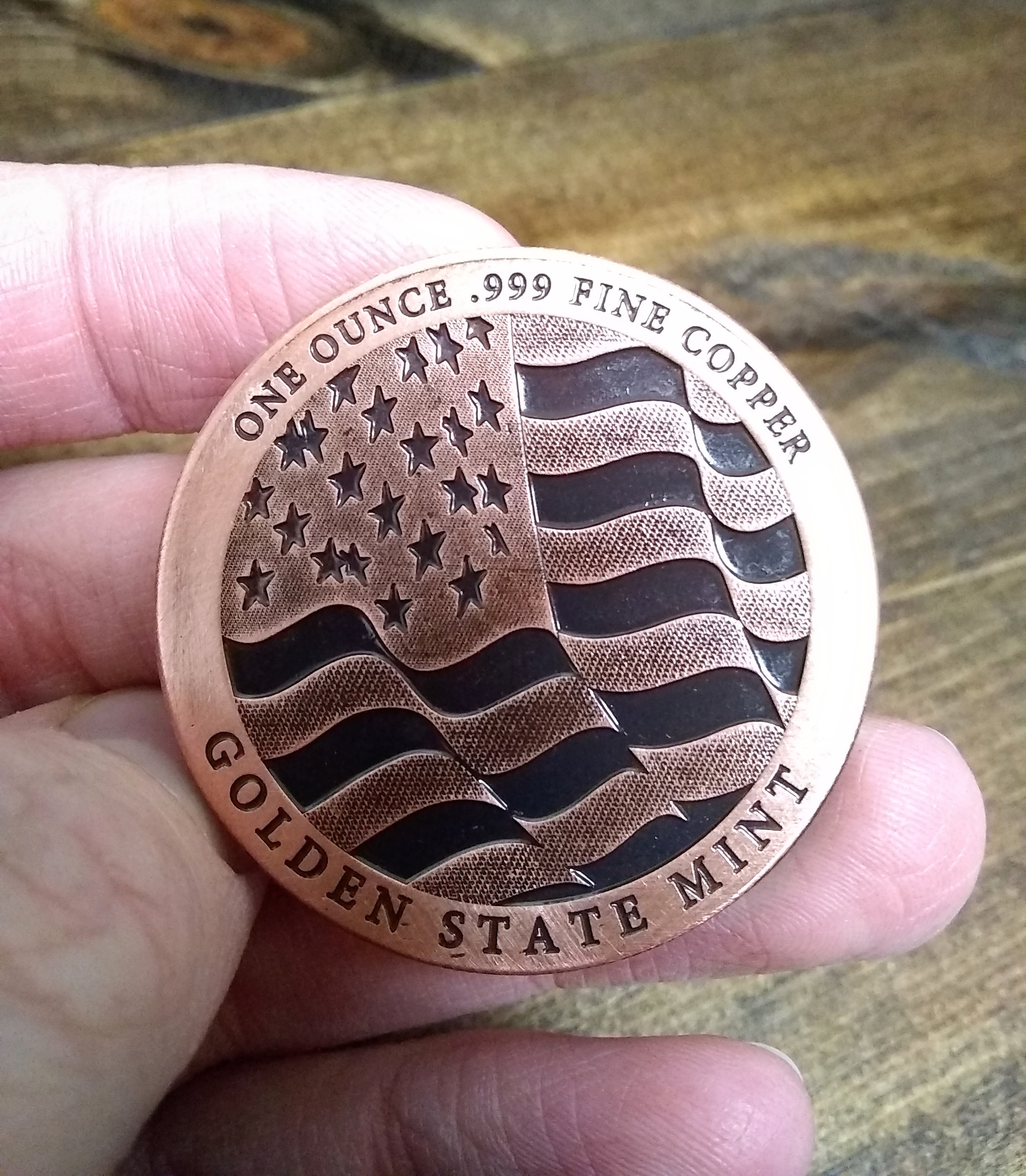 American Eagle Challenge Coin - Strength Freedom Pride Antique Patina ...