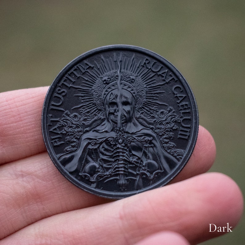 Fiat Justitia Ruat Caelum Latin Challenge Coin | Hobo Nickel | Worry ...