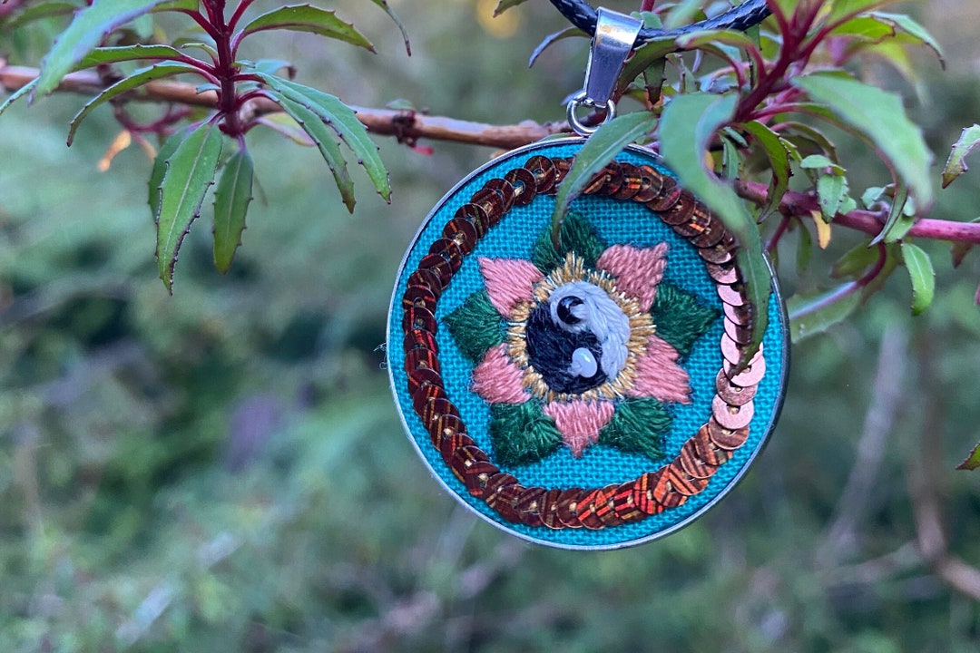 Embroidered Tarot Amulet - Etsy