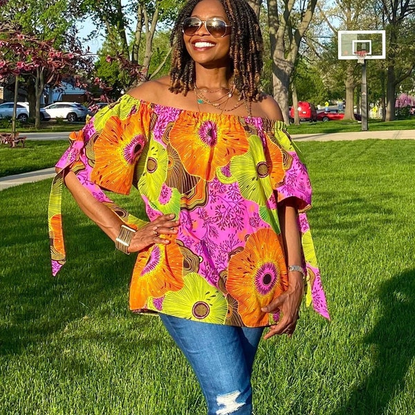 African Print Top - Etsy