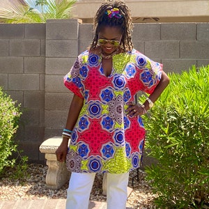 Tops for Women Kaftan Boho Tops Festival Blouse Long Tops African ...