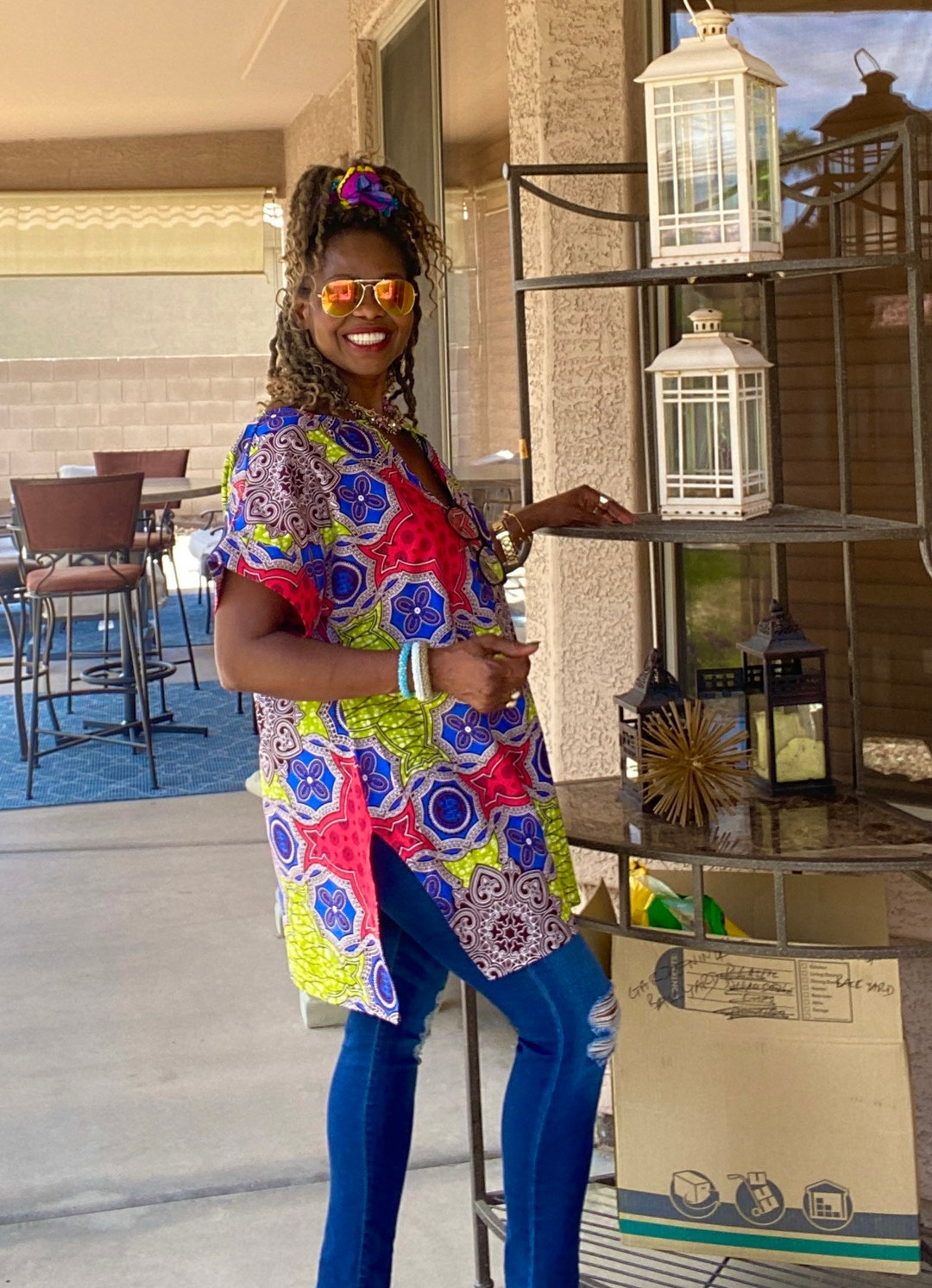 Tops for Women Kaftan Boho Tops Festival Blouse Long Tops African ...