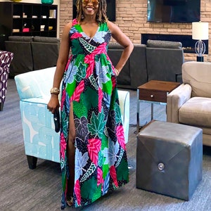 Mei African Print Dress for Women, Ankara Dress, XS - Plus Sizes - Etsy