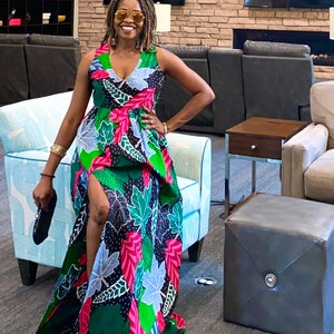 Mei African Print Dress for Women, Ankara Dress, XS - Plus Sizes - Etsy
