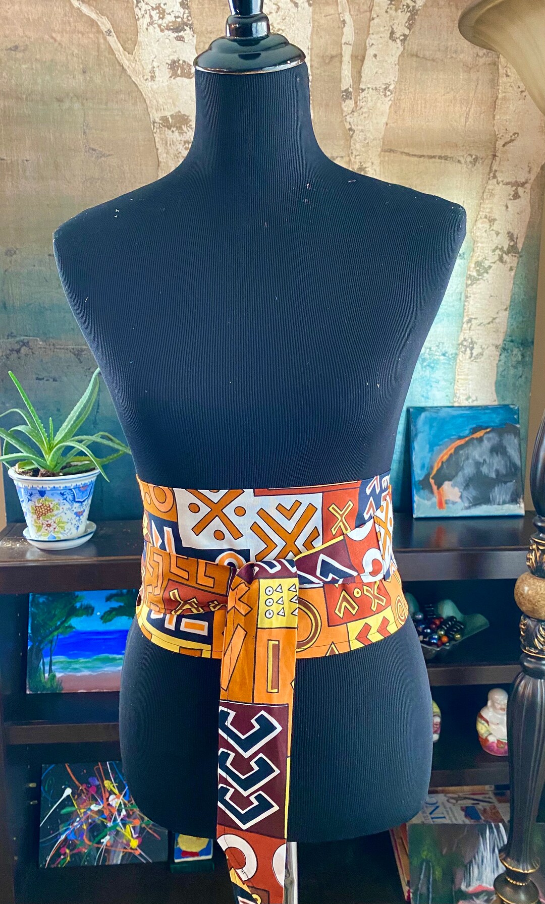 African Obi Belt Ankara Waist Belt African Clothing Waist Ankara Belts ...