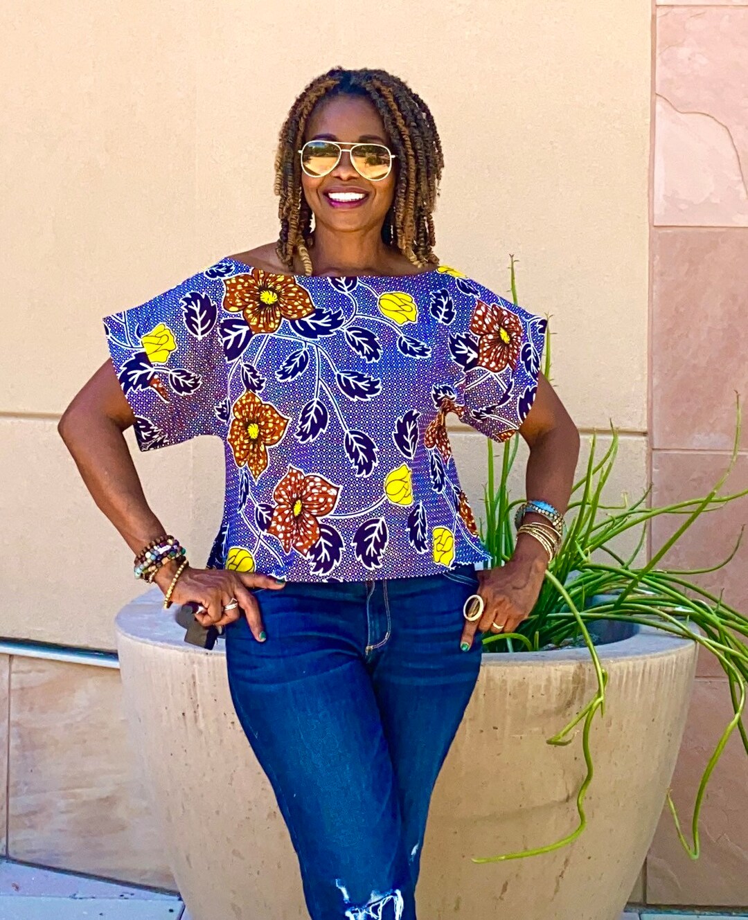 Beu African Tops for Women, African Clothing, African Blouses, Short ...