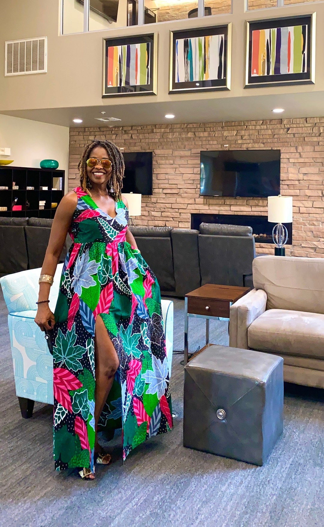 Mei African Print Dress for Women, Ankara Dress, XS - Plus Sizes - Etsy