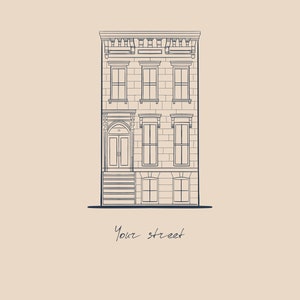 Personalized House Portrait, Custom Illustration, House Line Art, New ...