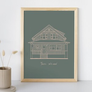 Personalized House Portrait, Custom Illustration, House Line Art, New ...