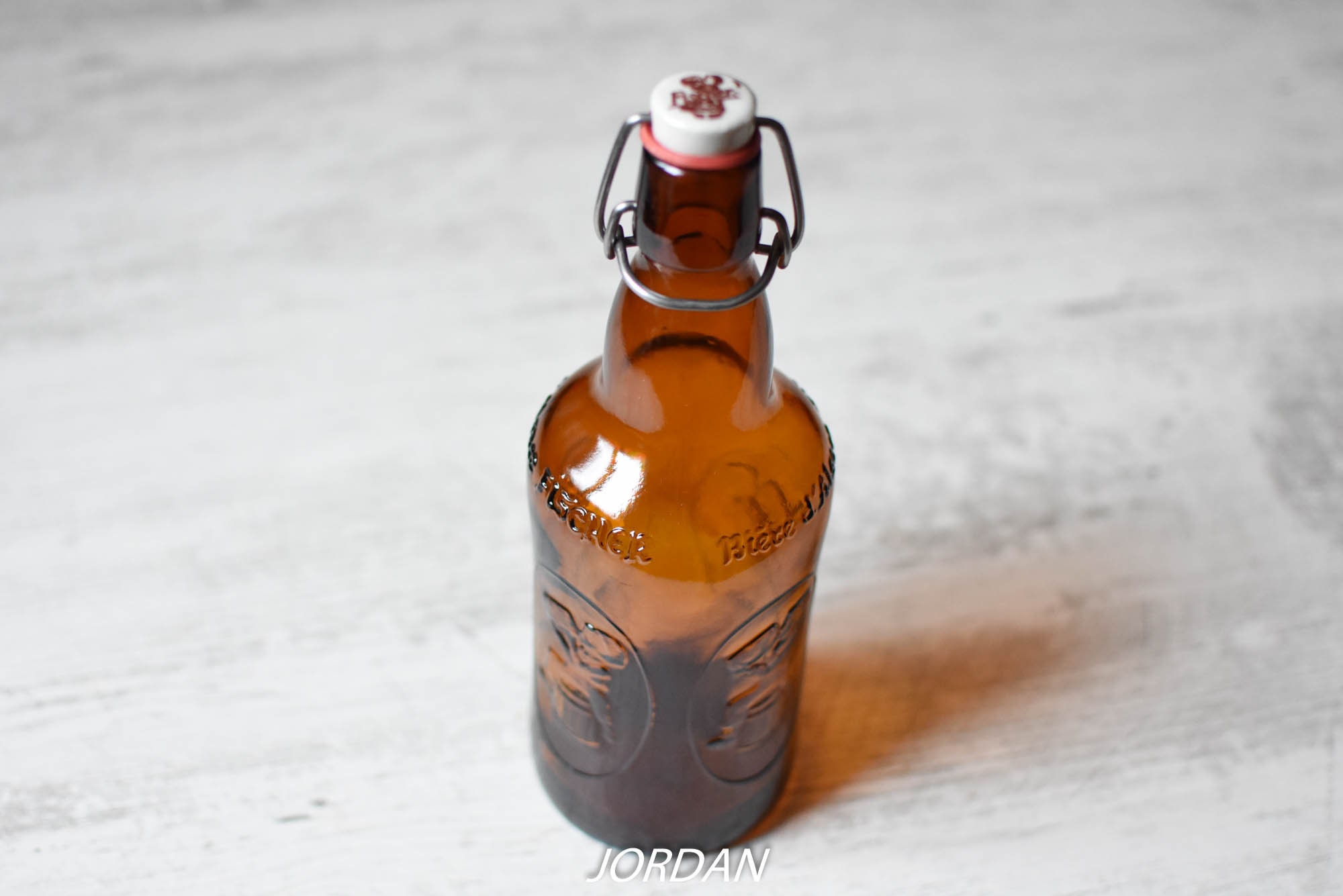 Vintage Antique Fischer Glass Beer Bottle//french Beer - Etsy