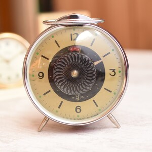 Vintage Large Mechanical Alarm Clock//chinese Alarm Clock 60s//working ...