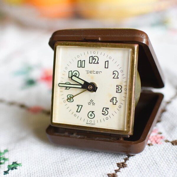 Vintage Travel Clock - Etsy