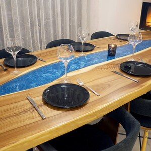 102" Live Edge Dining Blue River Table Made in a Modern Rustic Finish ...