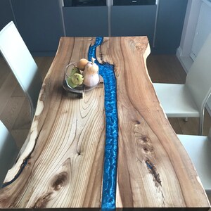 Live Edge Dining Blue River Table Made in a Modern Rustic Finish With ...