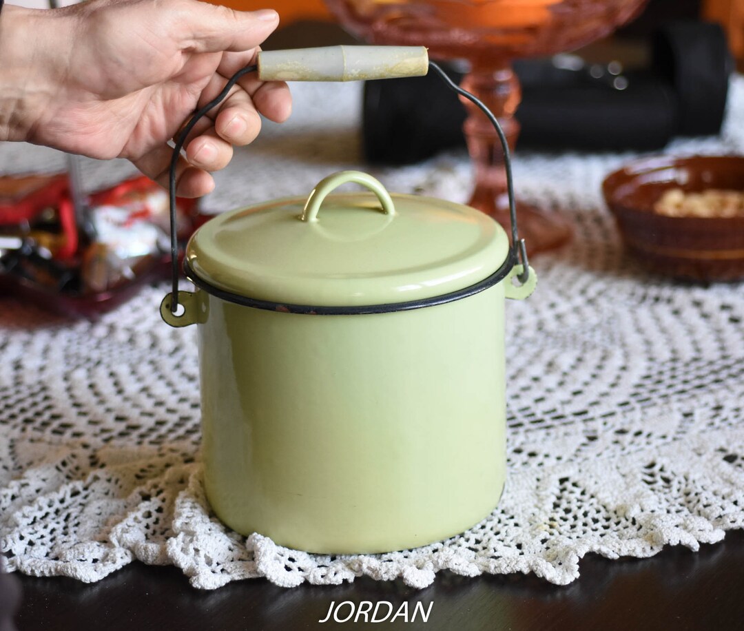 Vintage Soviet Enamelware//antique Milk Container//old Milk Can ...
