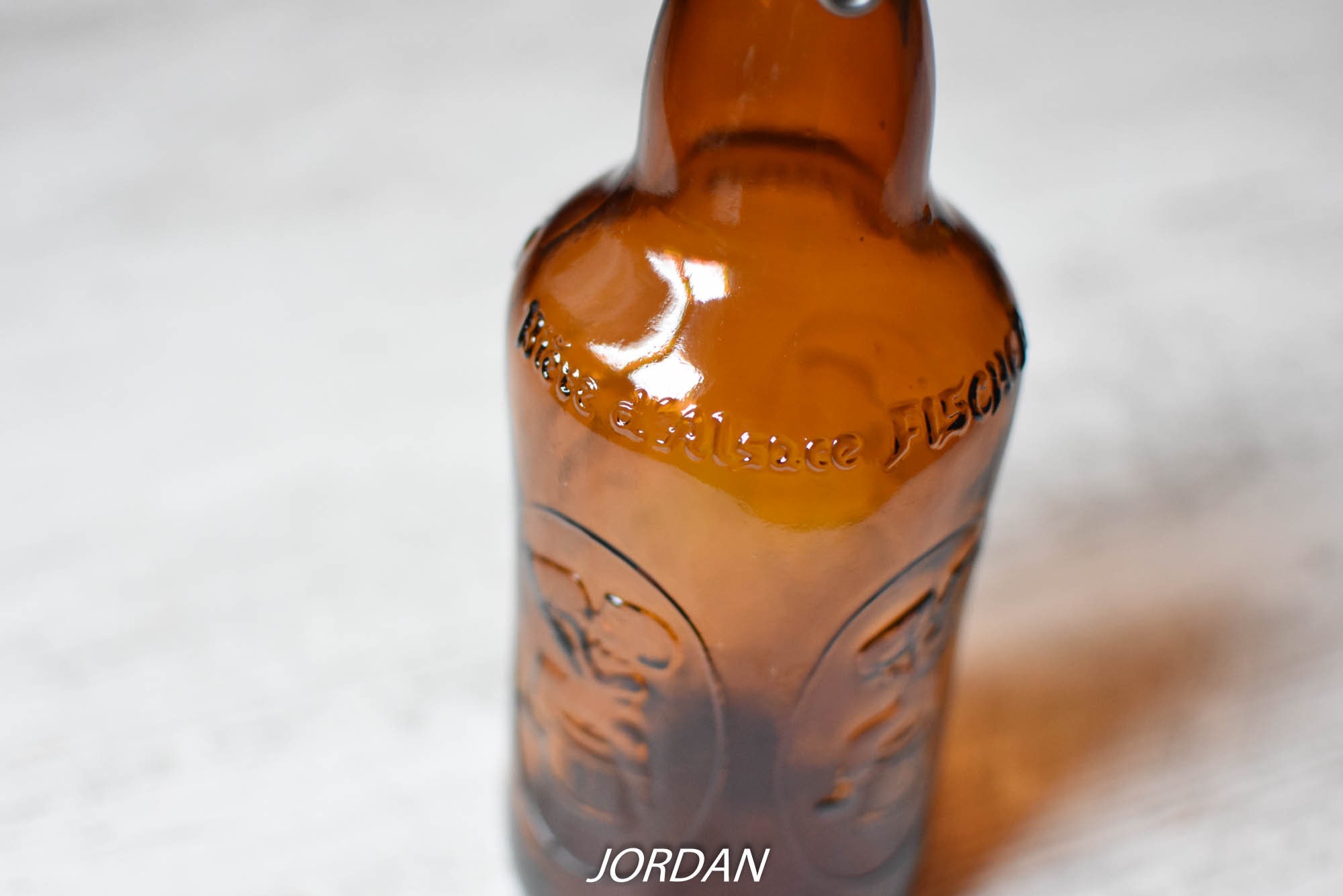 Vintage Antique Fischer Glass Beer Bottle//french Beer - Etsy