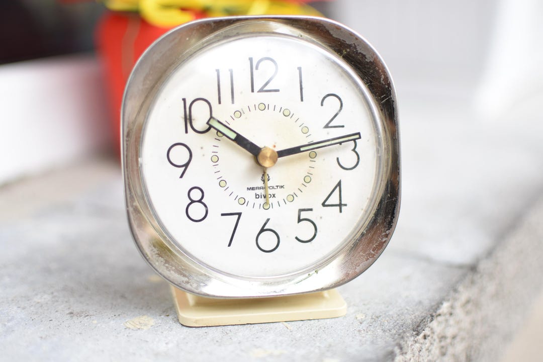 Vintage Mechanical Alarm Clock//poland Alarm Clock 70s//working Poland ...
