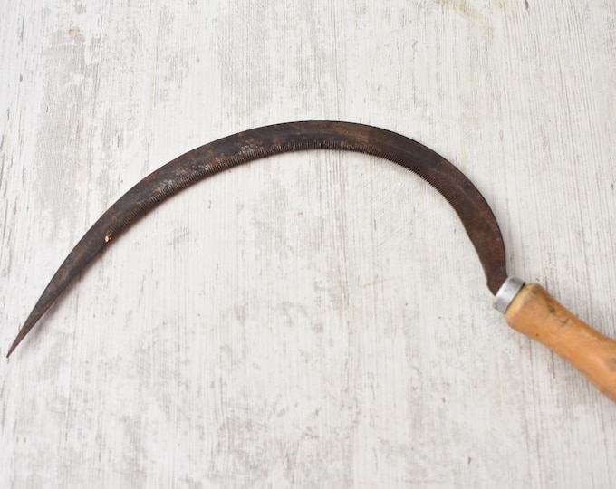 Vintage Antique Hand Large Sickle//primitive Farm Tools//vintage Hand ...