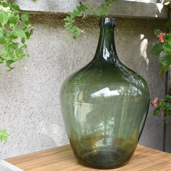 Green Demijohn - Etsy