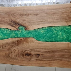 102" Live Edge Dining Green River Table Made in a Modern Rustic Finish ...