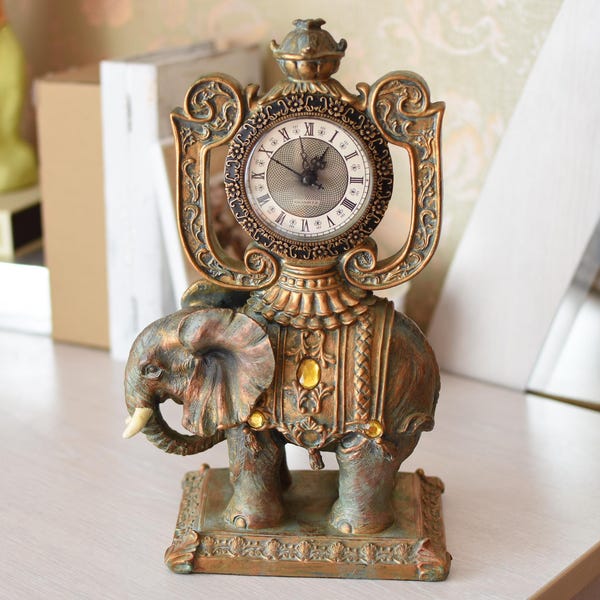 Elephant Clock - Etsy