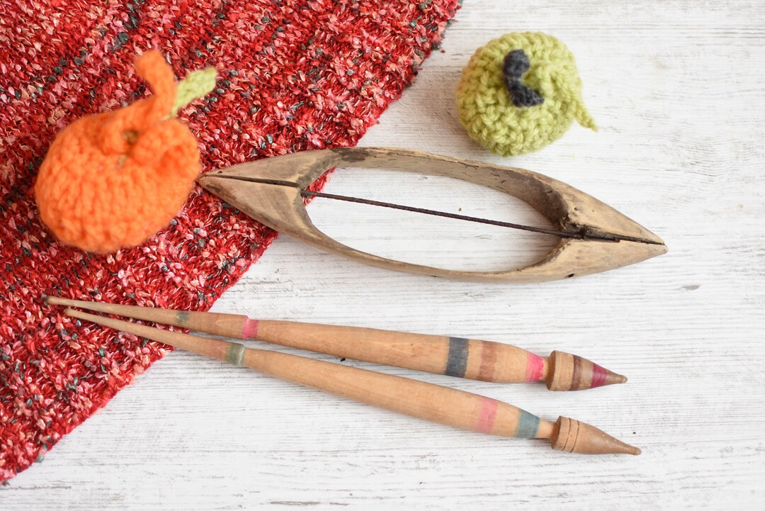 Antique Wooden Shuttle and 2 Spindle 19 Century//wooden Spindles ...