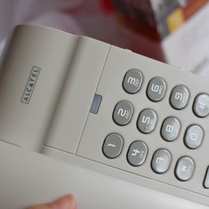 Working Push Tone Button Telephone//electric Phone//made in China// - Etsy