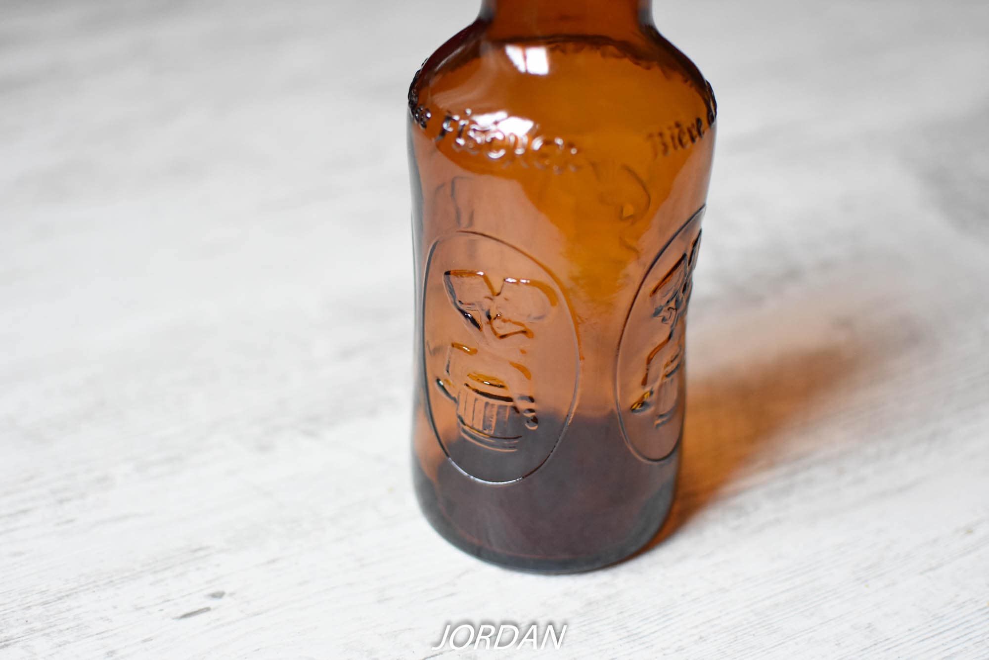 Vintage Antique Fischer Glass Beer Bottle//french Beer - Etsy