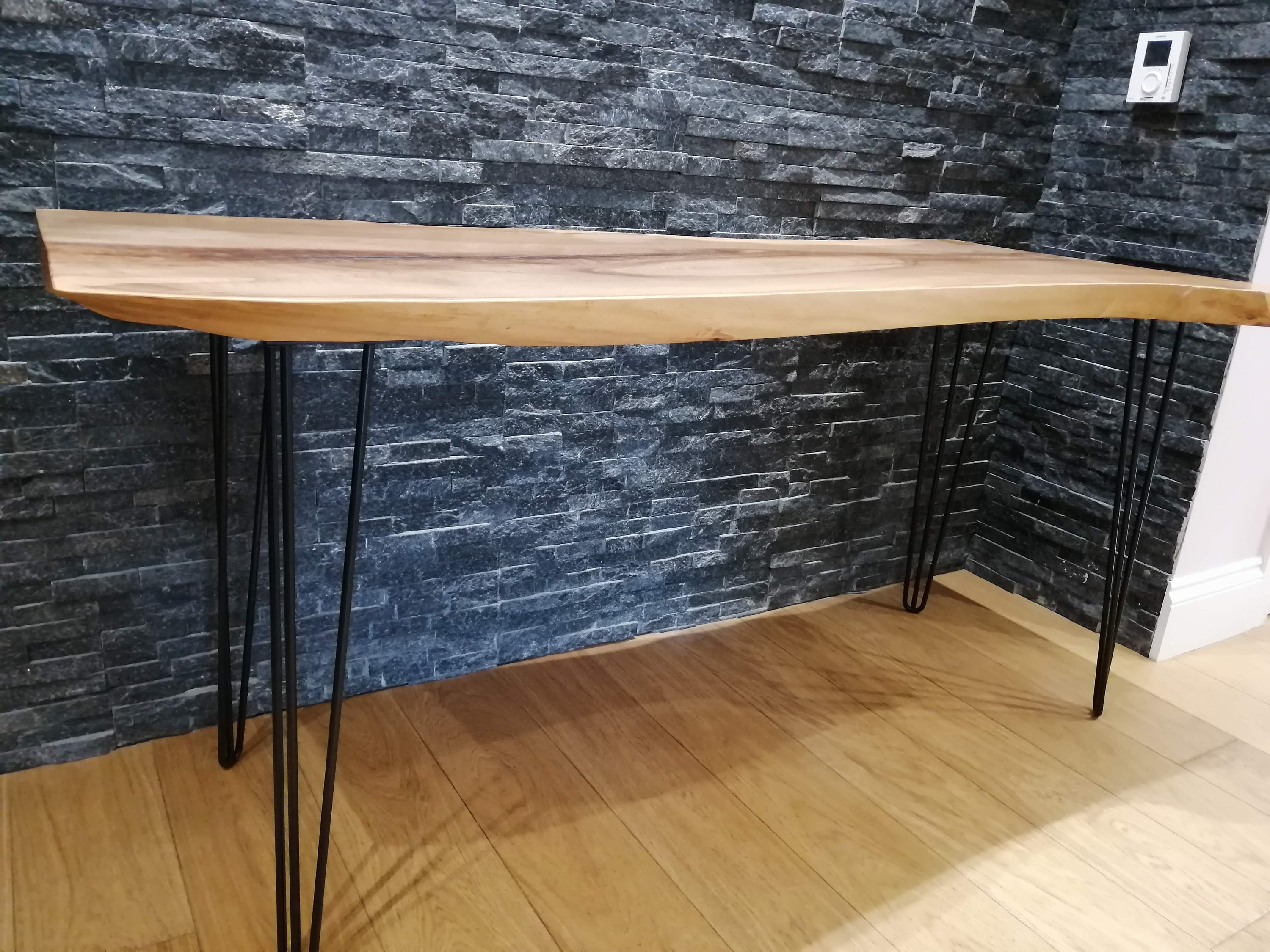 AVAILABLE Live Edge Desk River Table Desk Blue Epoxy Resin | Etsy