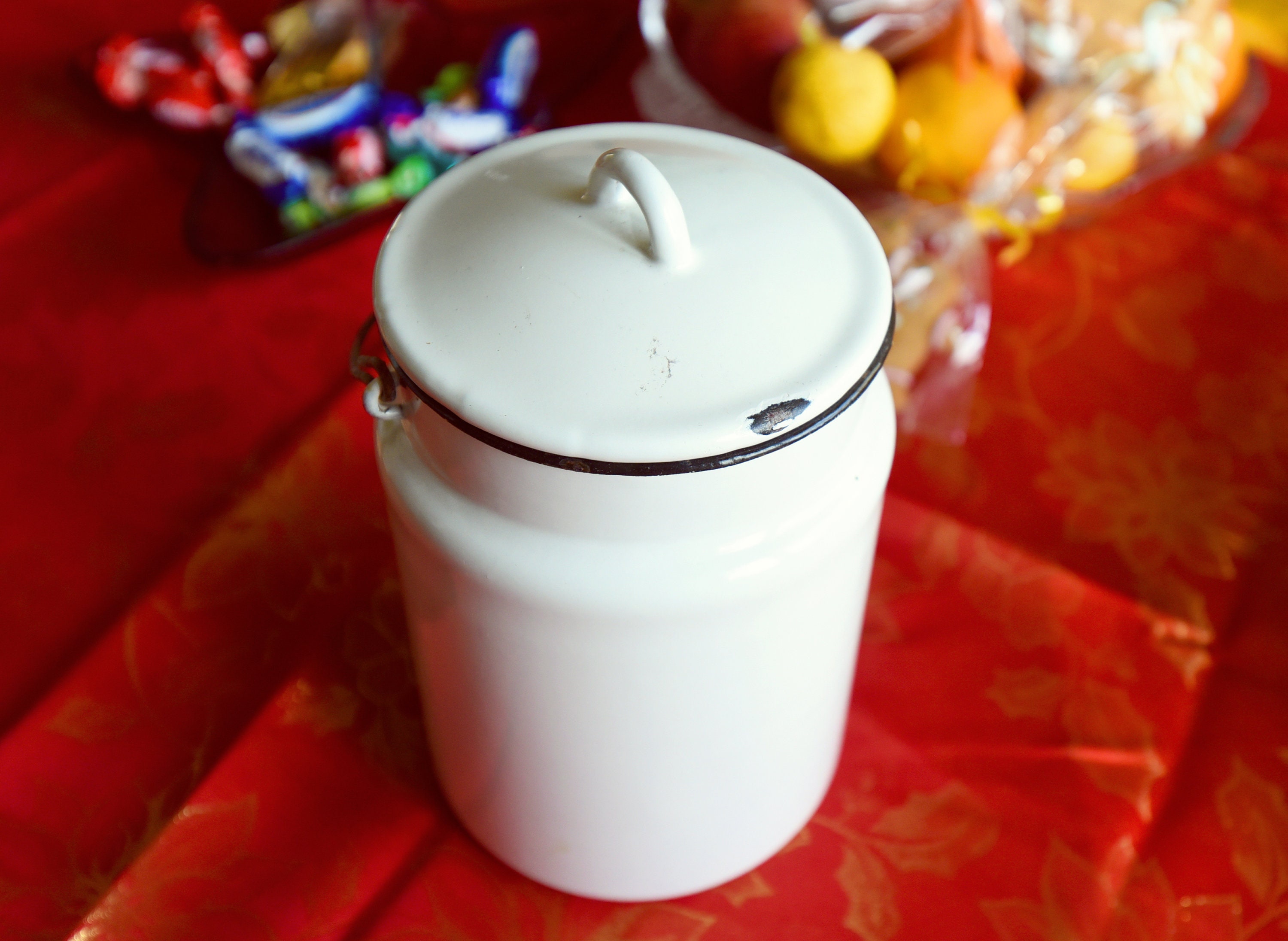 Vintage Soviet Enamelware//antique Milk Container//old Milk Can ...