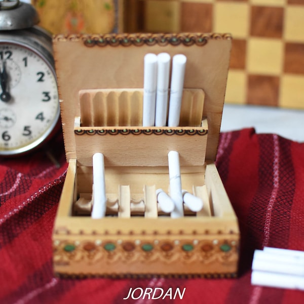 Wooden Cigarette Box - Etsy